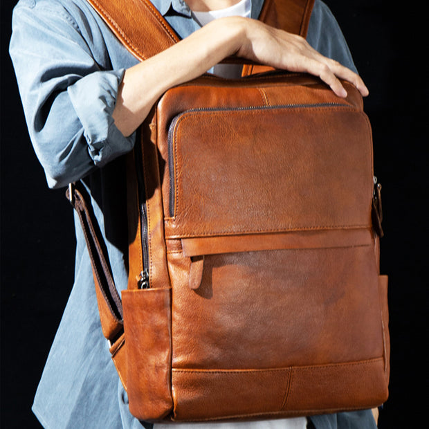 Leather Backpack for Men | Stylish Commuter Backpack for Daily Use ...